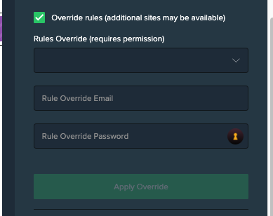 How To: Override Booking Rules
